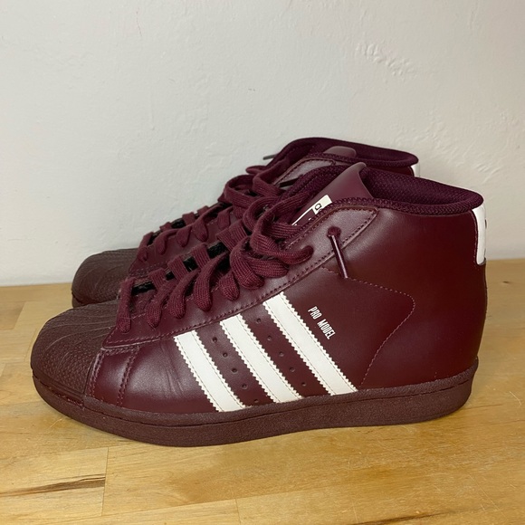 adidas | Shoes | Adidas Pro Model Maroon High Top | Poshmark